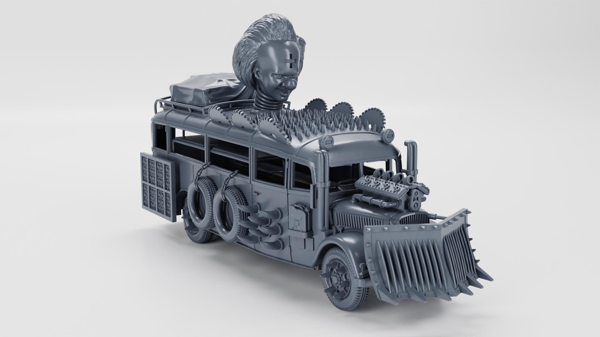 Opel Blitz Ambulance Bus (germany, WW2) K47 Fallout Gaslands Weird War ...