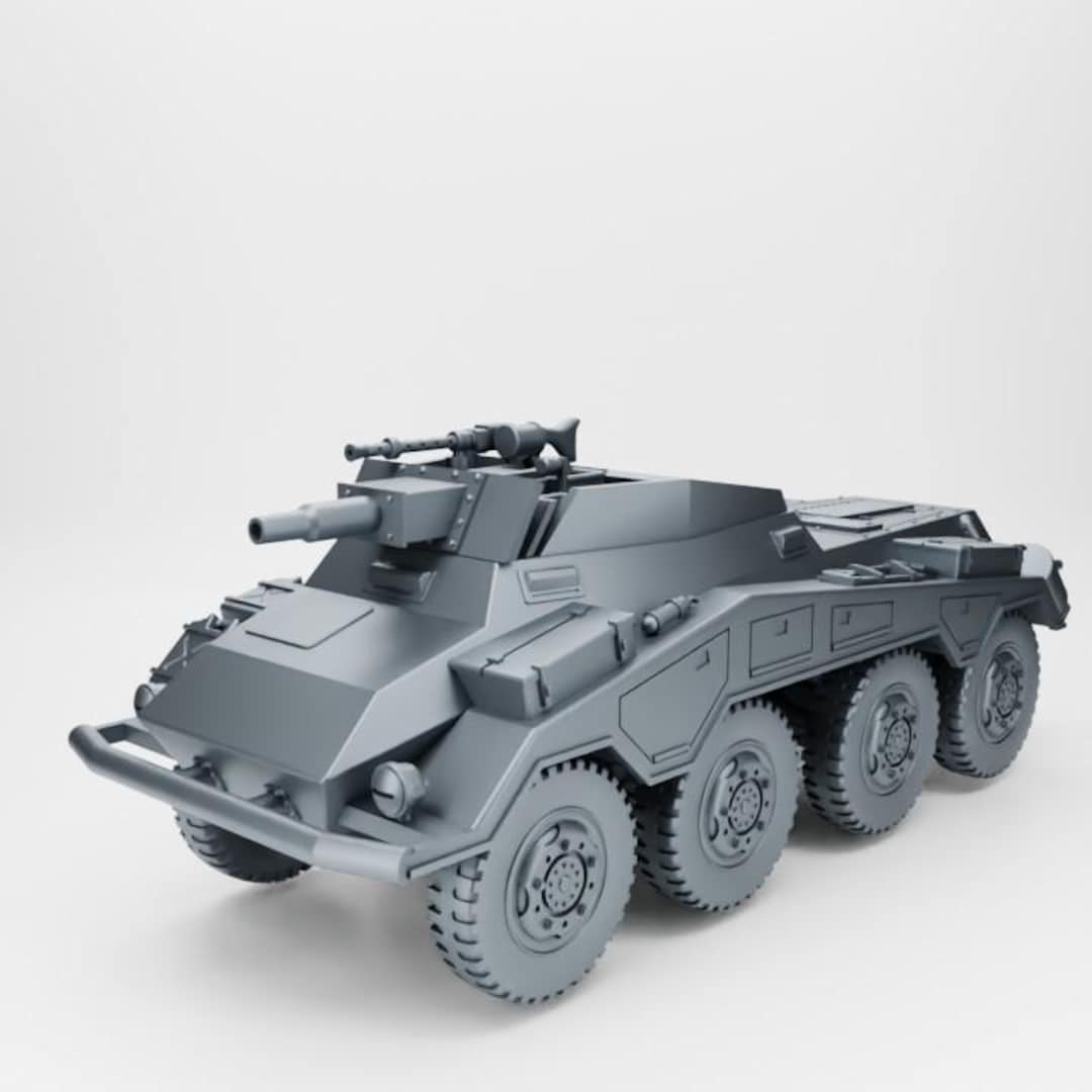 3D Printed Sd.kfz.234-3 Stummel Model: 28mm WWII Wargaming - Etsy UK