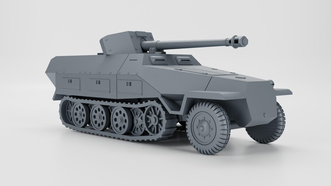Bolt Action Battlegroup Halftrack Panzerspähwagen 251 - 22 Pak 40 ...