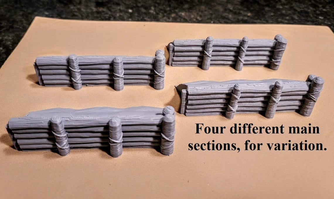 Wargaming Terrain Earthworks Trenches Bunkers Sea Wall| 3D Printed ...