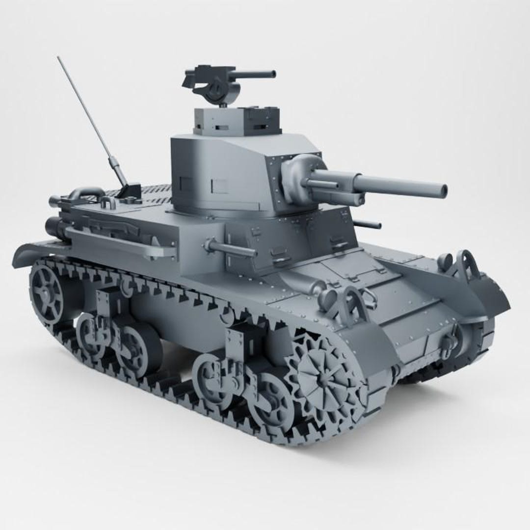 Light Tank M2A4 – 3D Printed Resin Miniature | Highly Detailed WWII ...