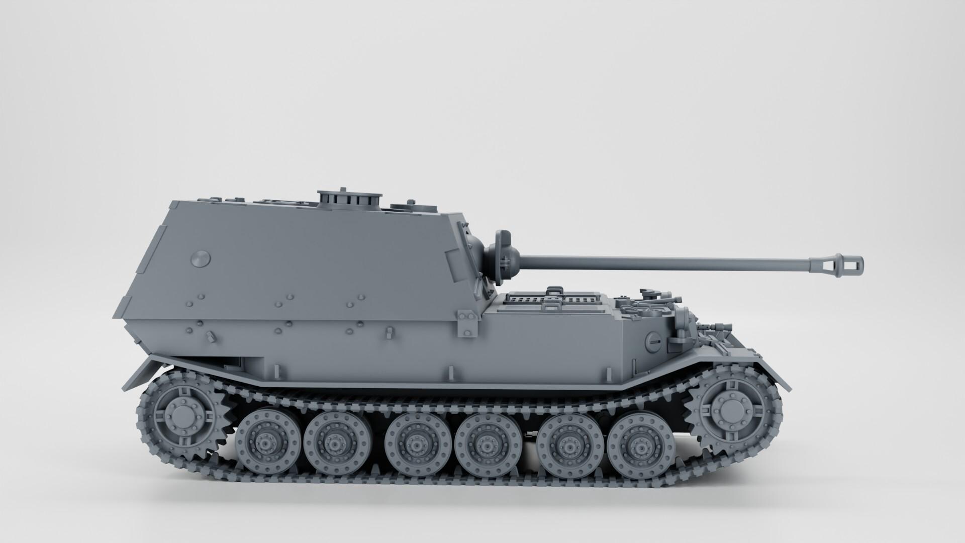 Panzerjager Tiger "elefant" Model: 8.8 Cm Pak 43, WW2 Germany (various ...