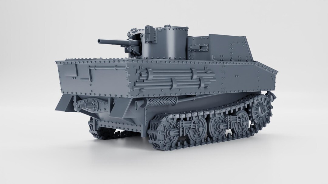 Bolt Action Battlegroup Tank Hunter Vickers T13 B2 (belgium, WW2 ...