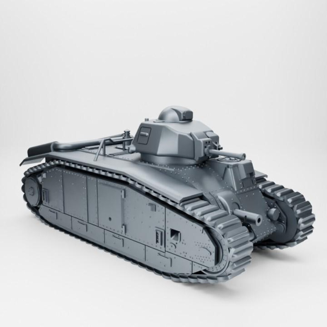 Char B1 Bis Tank - 3D Printed Resin WWII Vehicle (multiple Scales) - Etsy