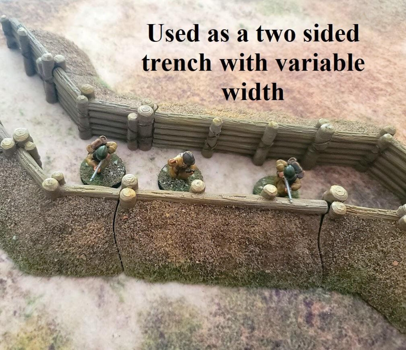 Wargaming Terrain Earthworks Trenches Bunkers Sea Wall| 3D Printed ...