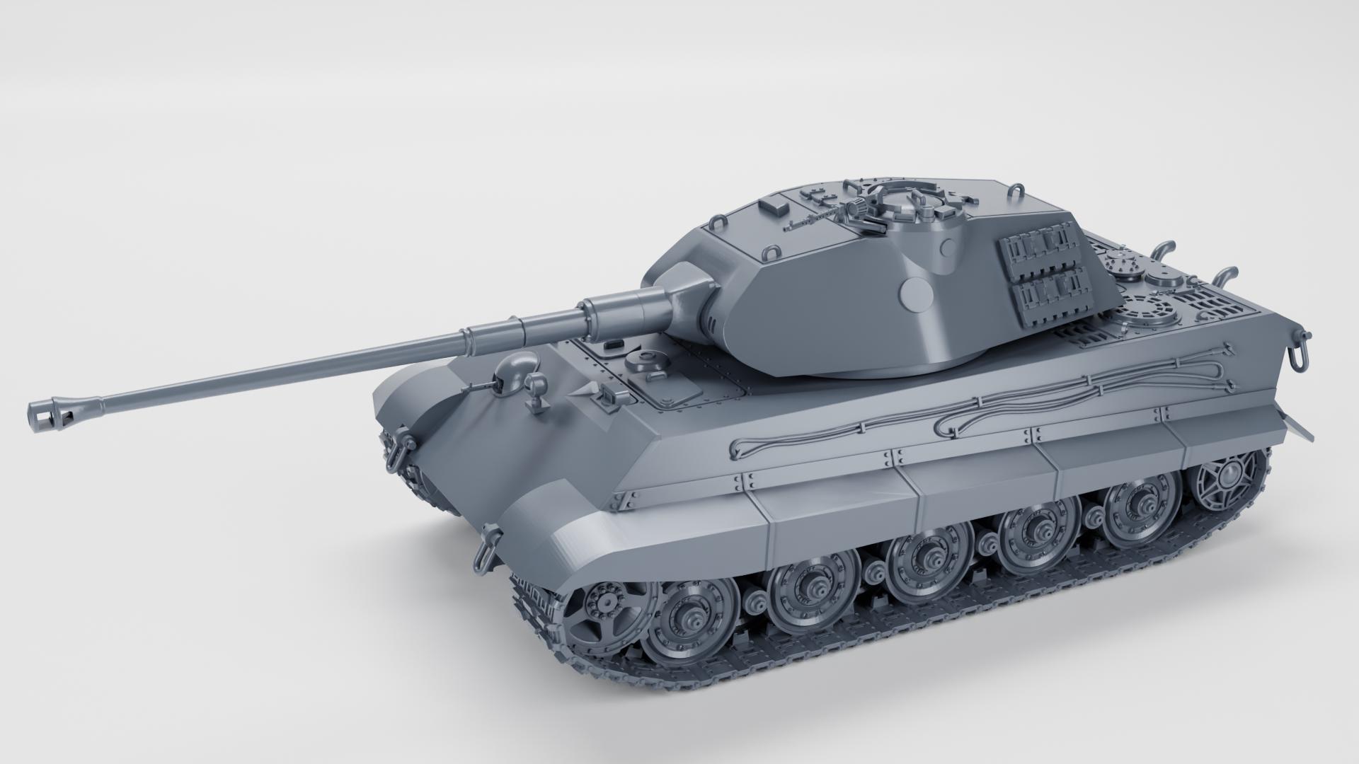 Tiger II Ausf.b - Porsche Turret (germany, WW2) Various Scales - Etsy