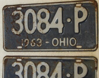 1963 License Plates - Etsy