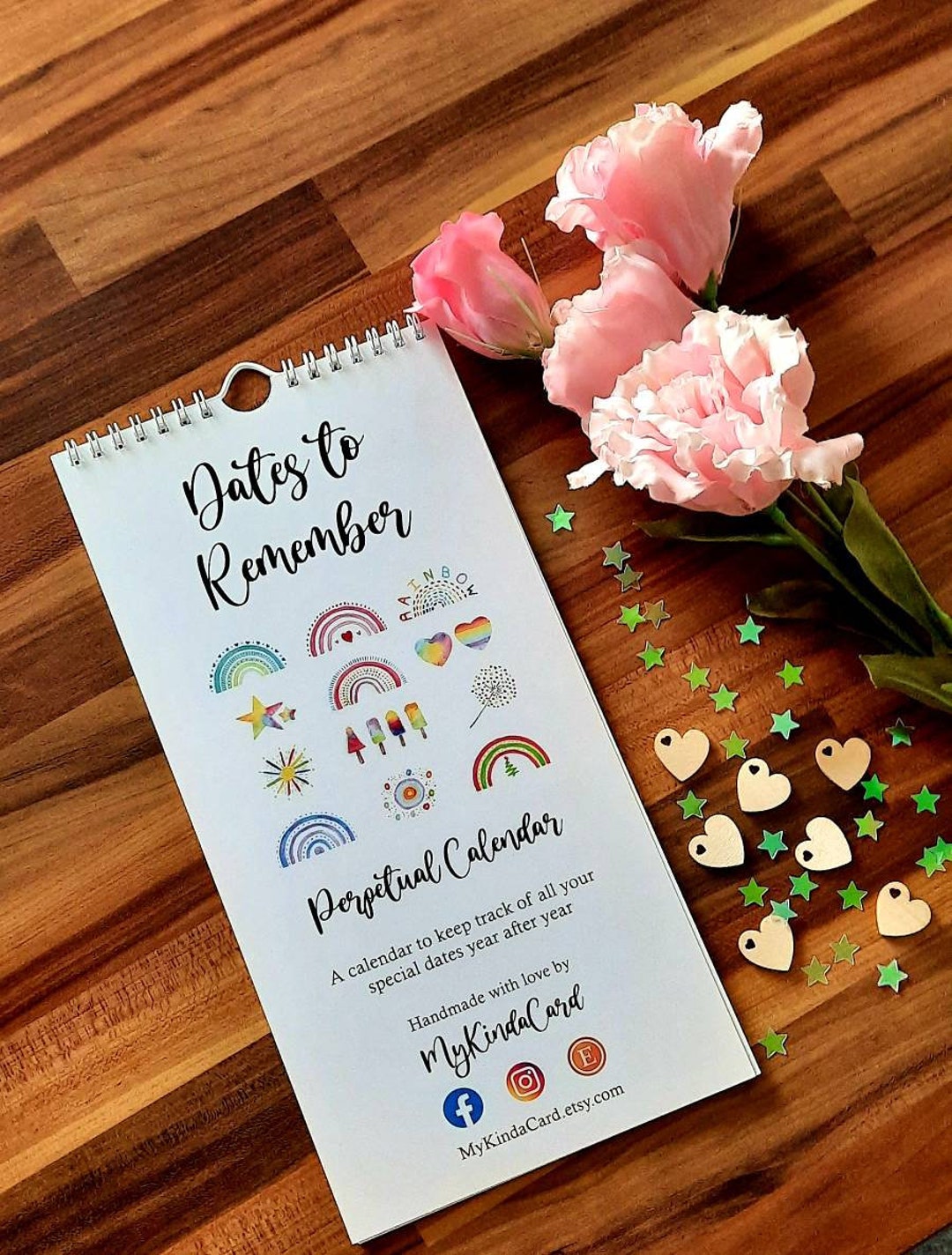 Re-usable/perpetual/birthday/memorable Dates to Remember Calendar ...