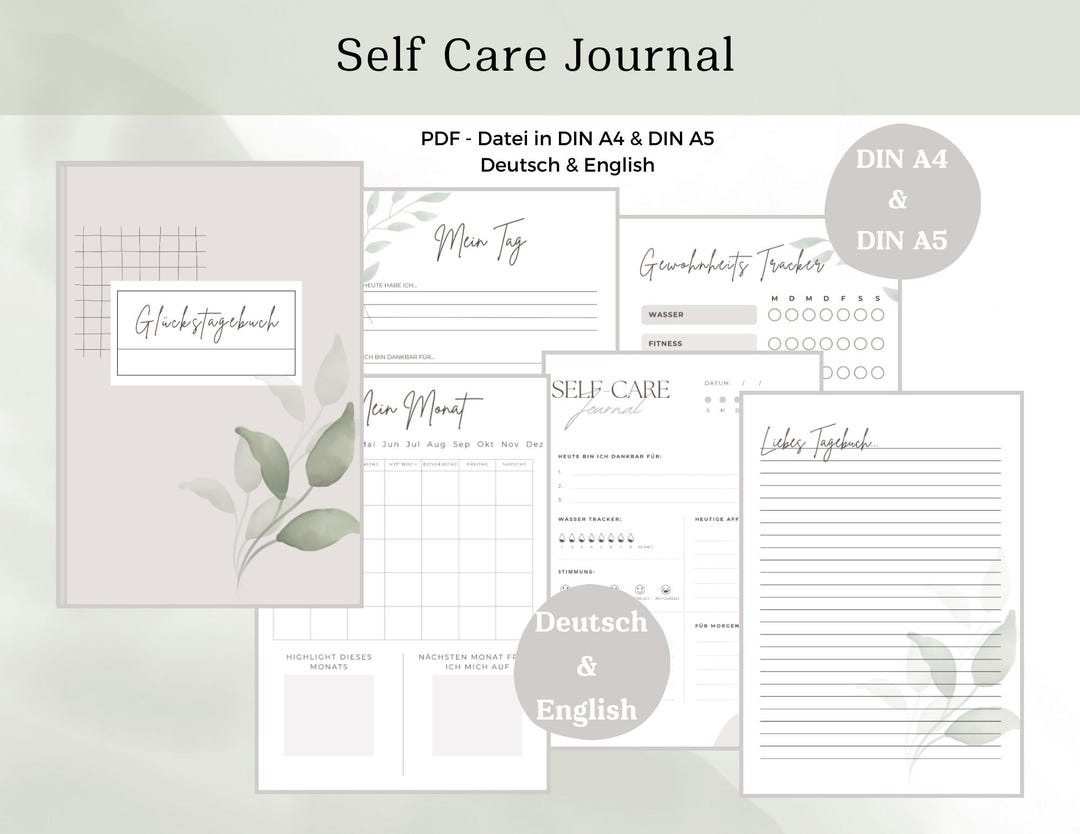 Happiness Diary Beige I Digital Download, to Print, Gratitude Diary ...