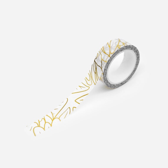 Biodegradable Metallic Gold Foil Washi Paper Tape With Royal - Etsy