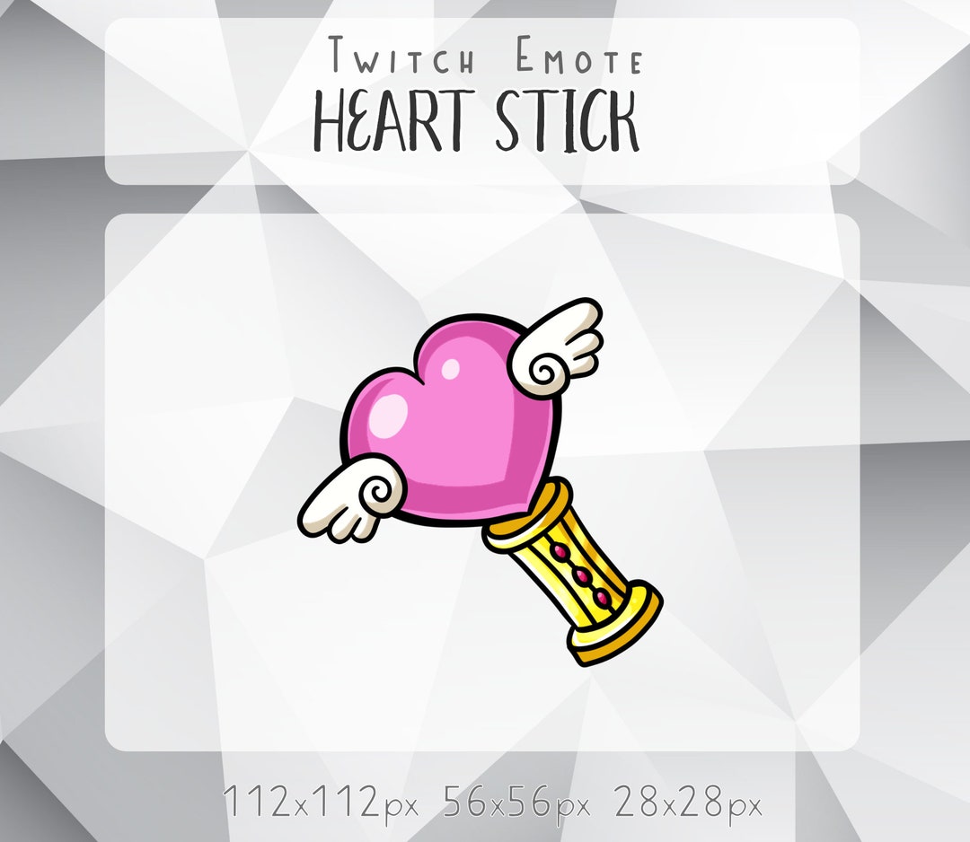 Twitch Emote Heart Stick - Etsy
