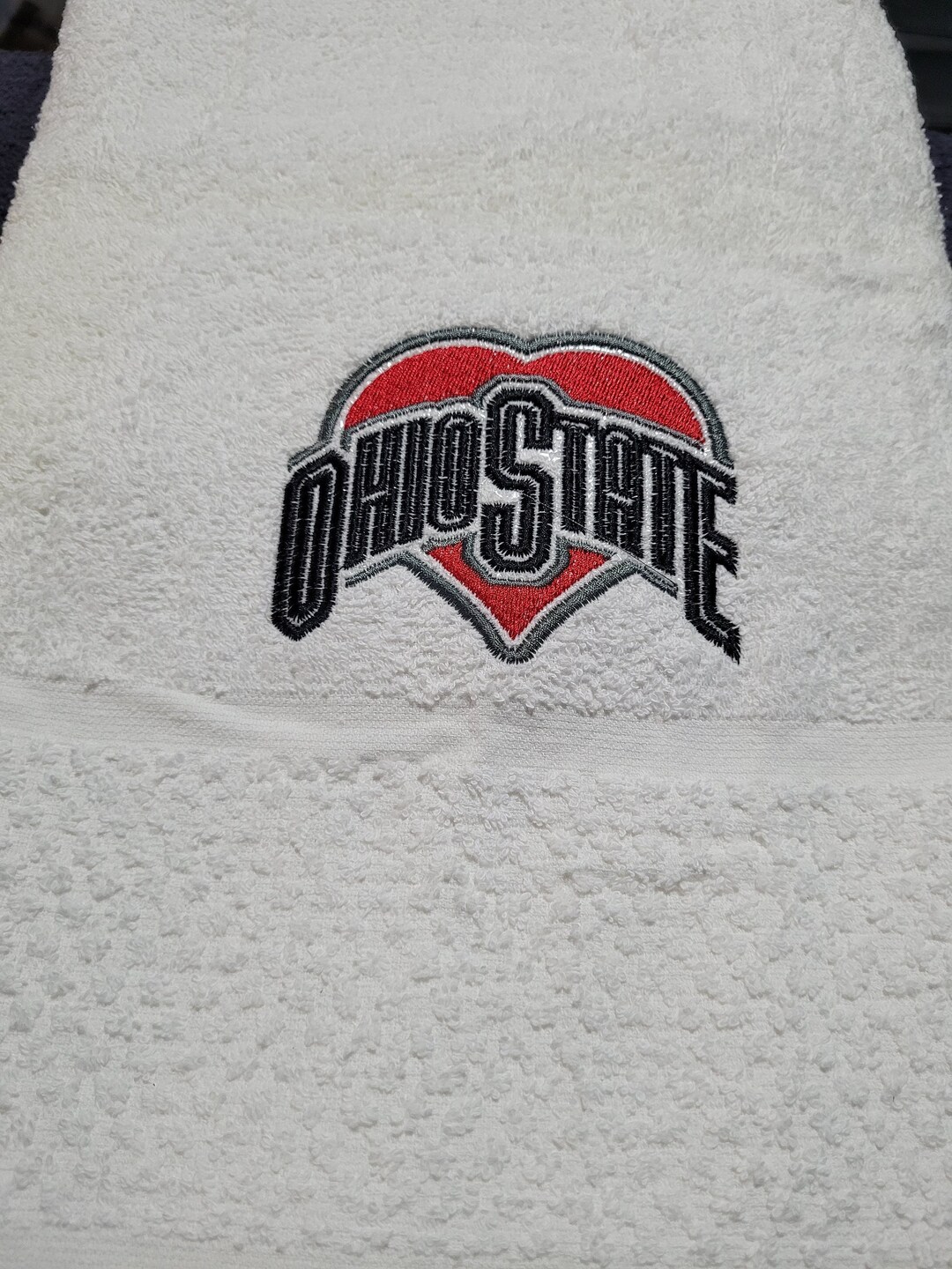 Ohio State Bathroom Towel Set, 3-piece, White Towel, Mancave, Father's ...