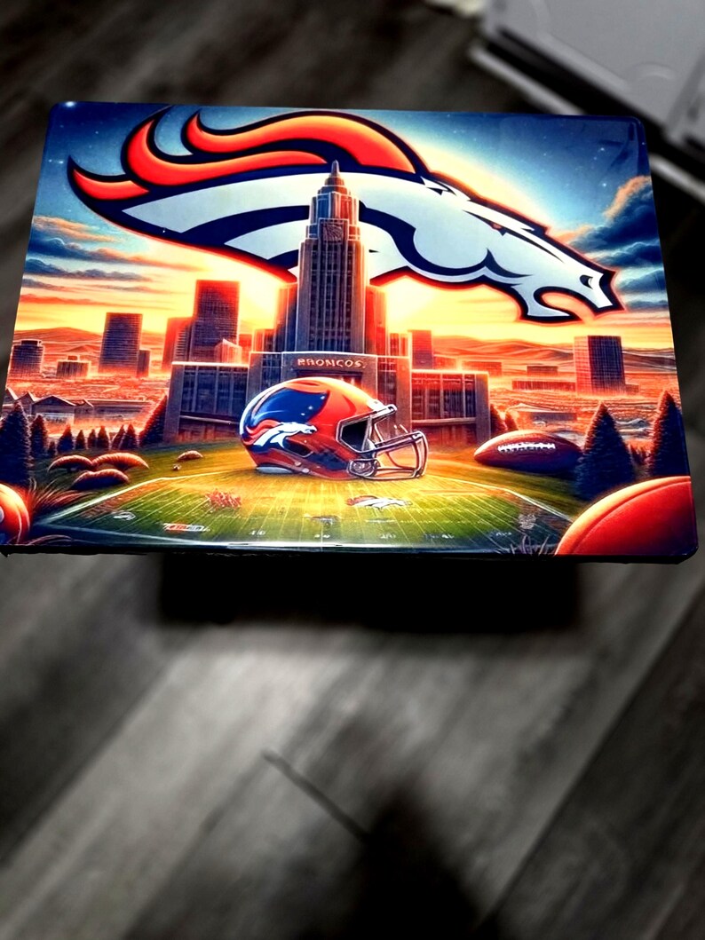 Custom Denver Broncos Folding Tv Tray Table, Football Tray, Team Spirt ...