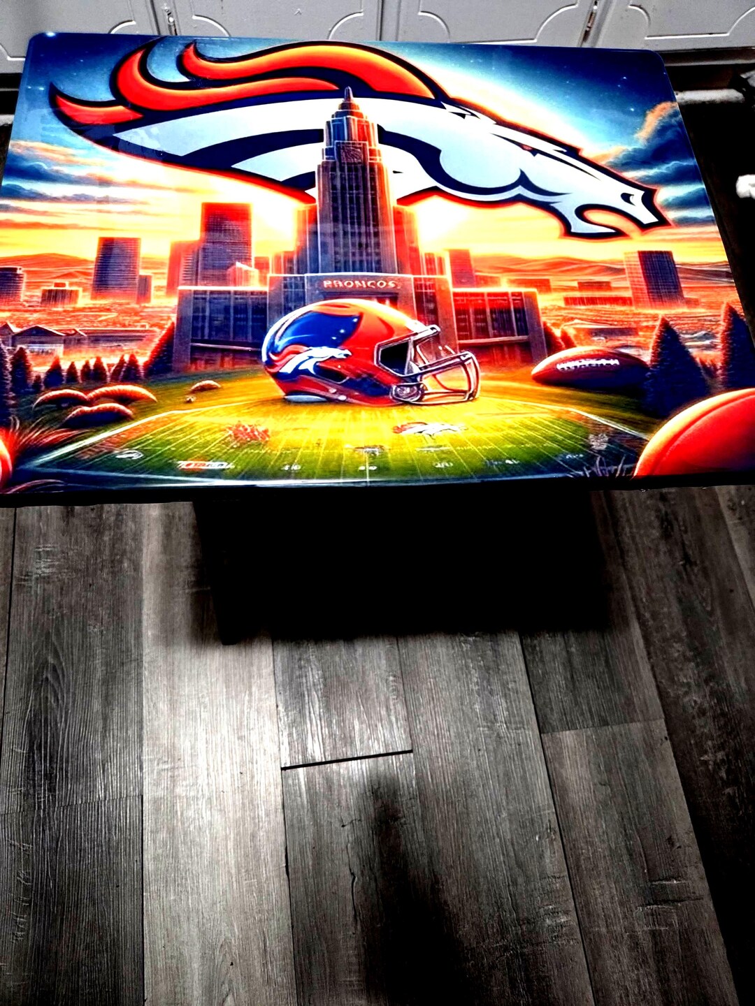 Custom Denver Broncos Folding Tv Tray Table, Football Tray, Team Spirt ...
