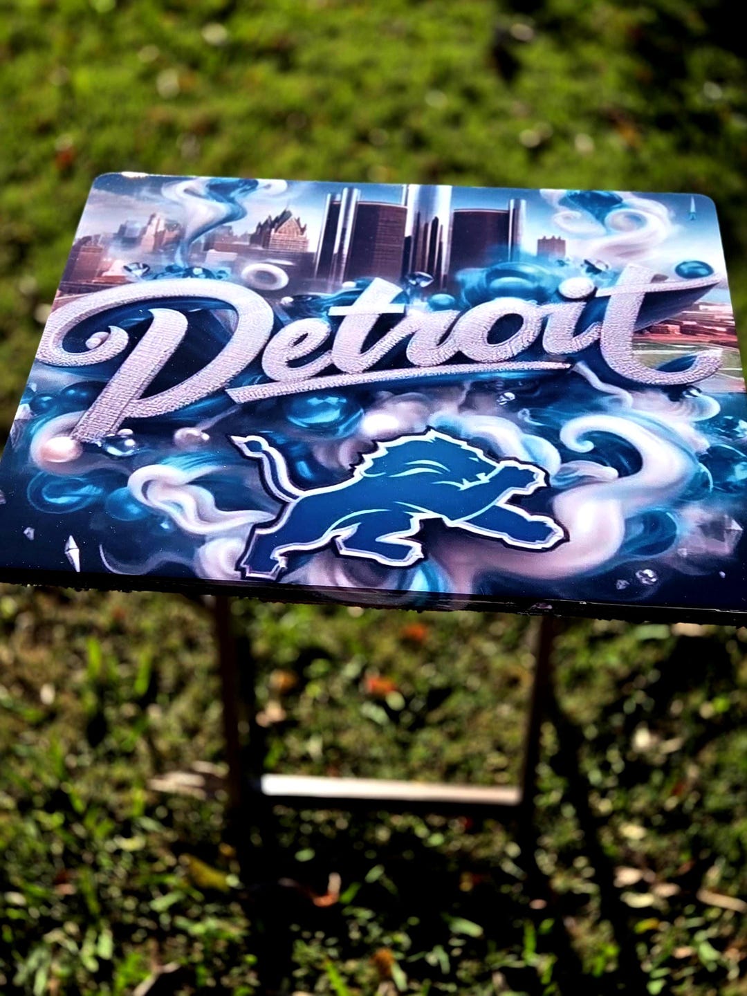 Custom Detroit Lions Folding Tv Tray Table, Football Tray, Team Spirt ...