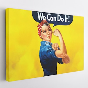 We Can Do It Poster, Strong Women Poster, Rosie the Riveter Canvas ...