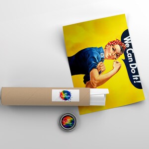We Can Do It Poster, Strong Women Poster, Rosie the Riveter Canvas ...