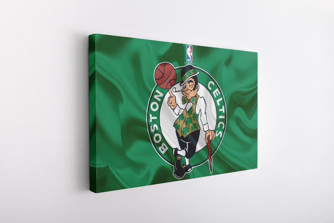 NBA Boston Celtics Team Flag Canvas, Kids Room Game Room Decor ...