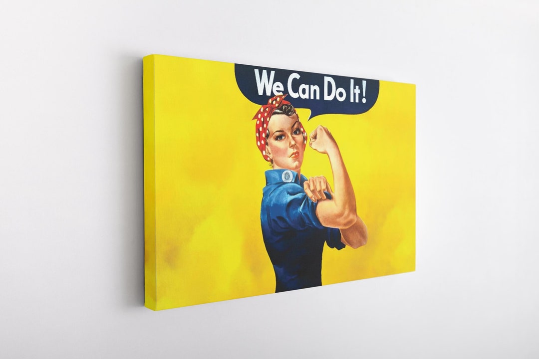 We Can Do It Poster, Strong Women Poster, Rosie the Riveter Canvas ...