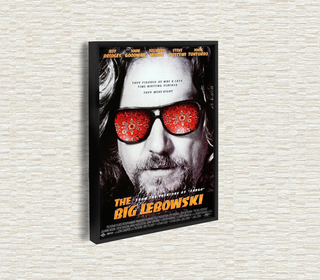 The Big Lebowski Movie Poster, Wall Art, Coen Brothers Movie, Home ...