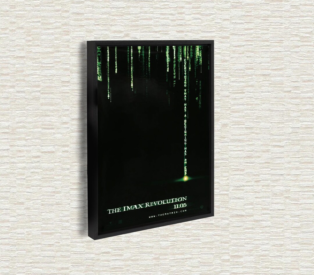 Matrix Movie Poster, the Imax Revulation 11.05, Matrix Canvas, Matrix ...