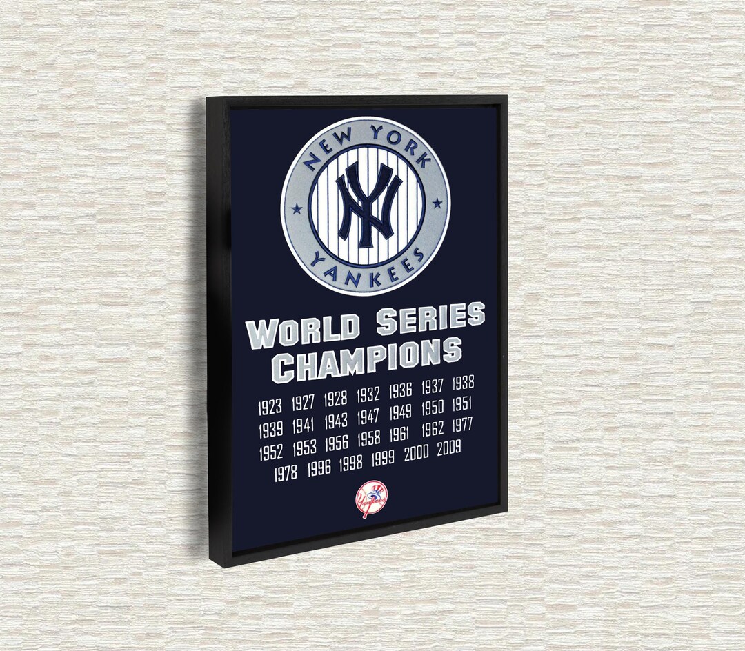 New York Yankees World Series Champions, Yankees Wall Art, Yankees Home ...