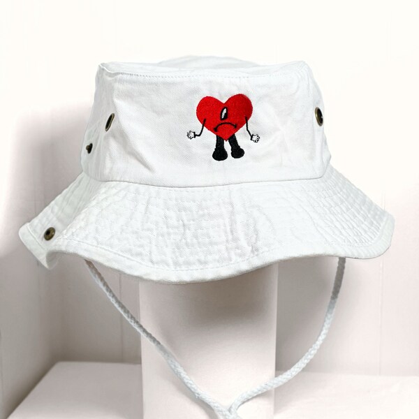 Red Bad Bunny Bucket Hat - Etsy