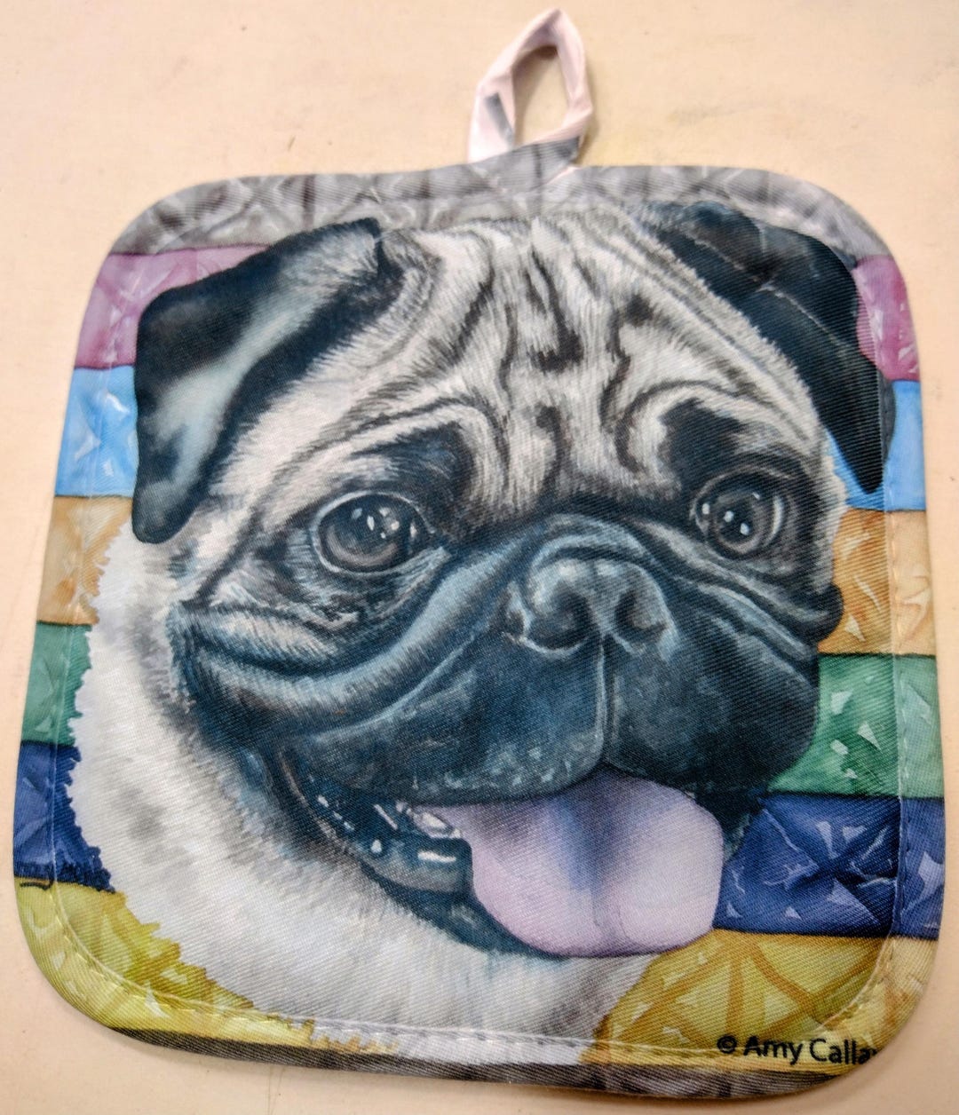Pug Dog With Grin Pot Holder - Etsy