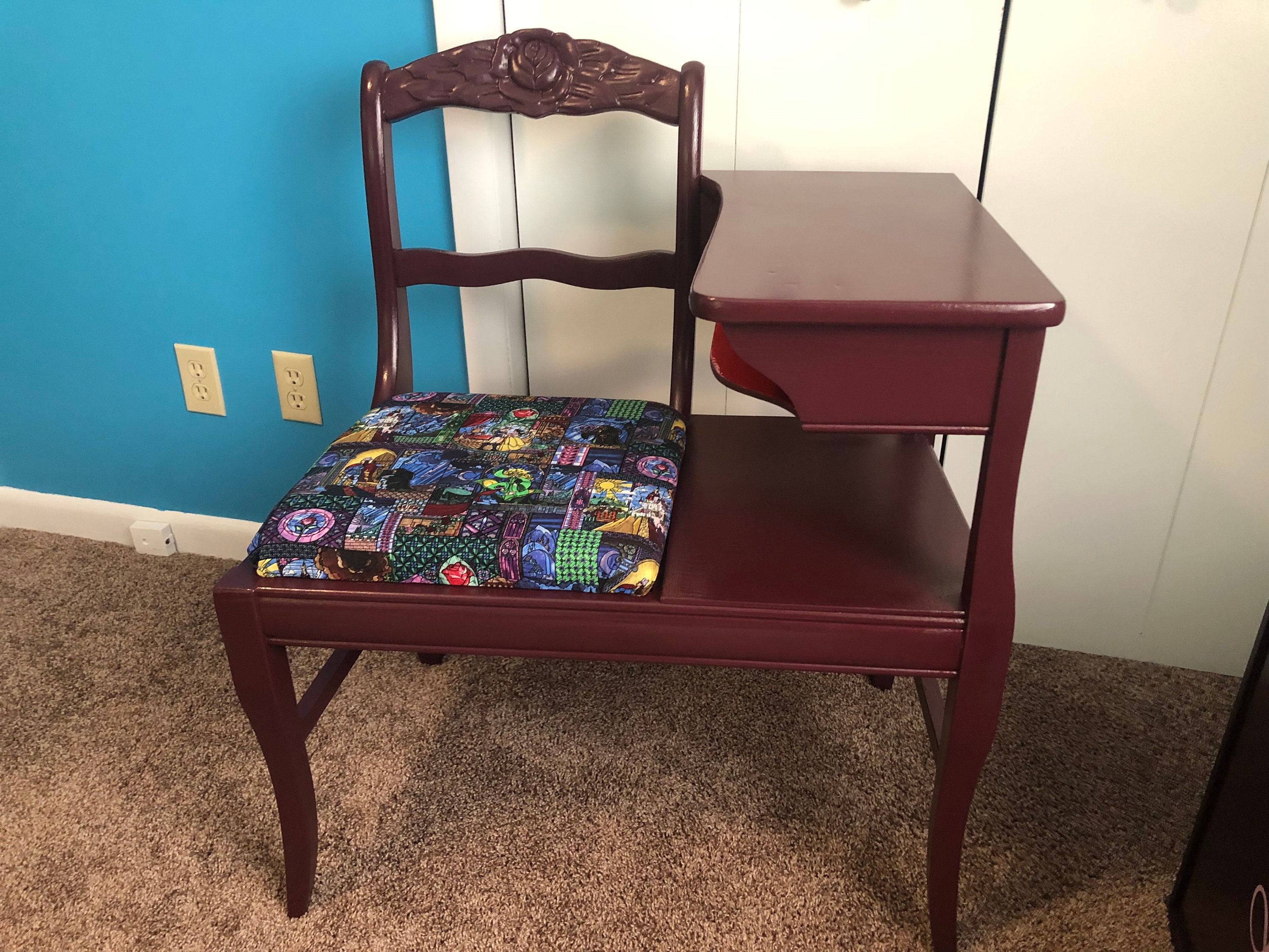 Beauty Theme Telephone Bench - Etsy