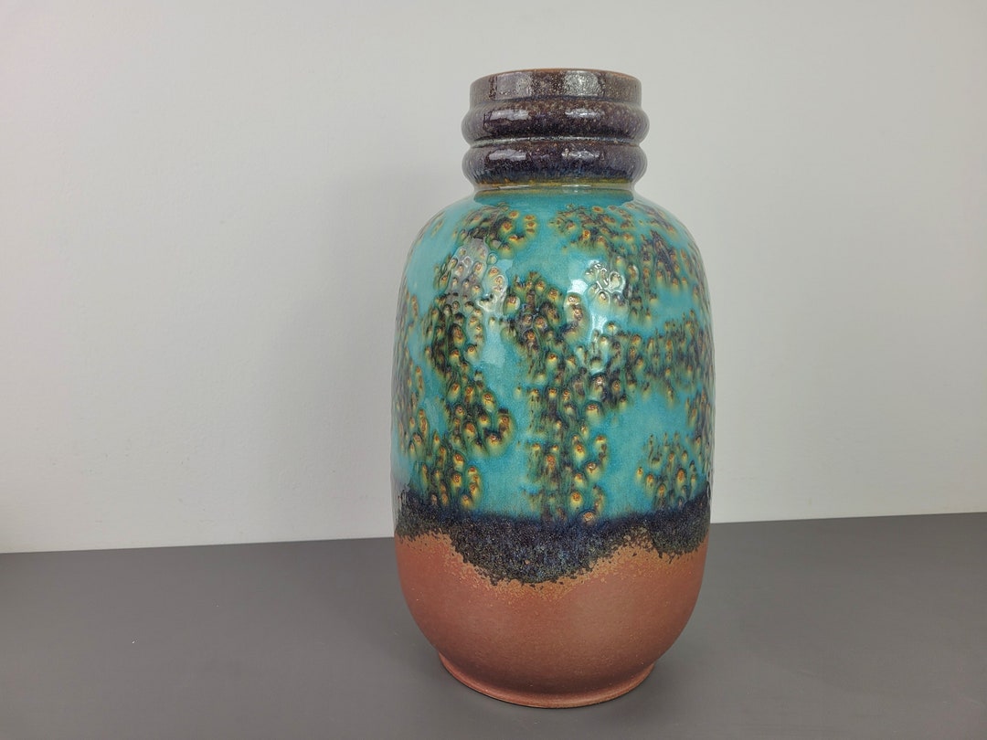 Large Jasba Vase Original 70s Fat Lava Pottery Ceramic Vase Large ...