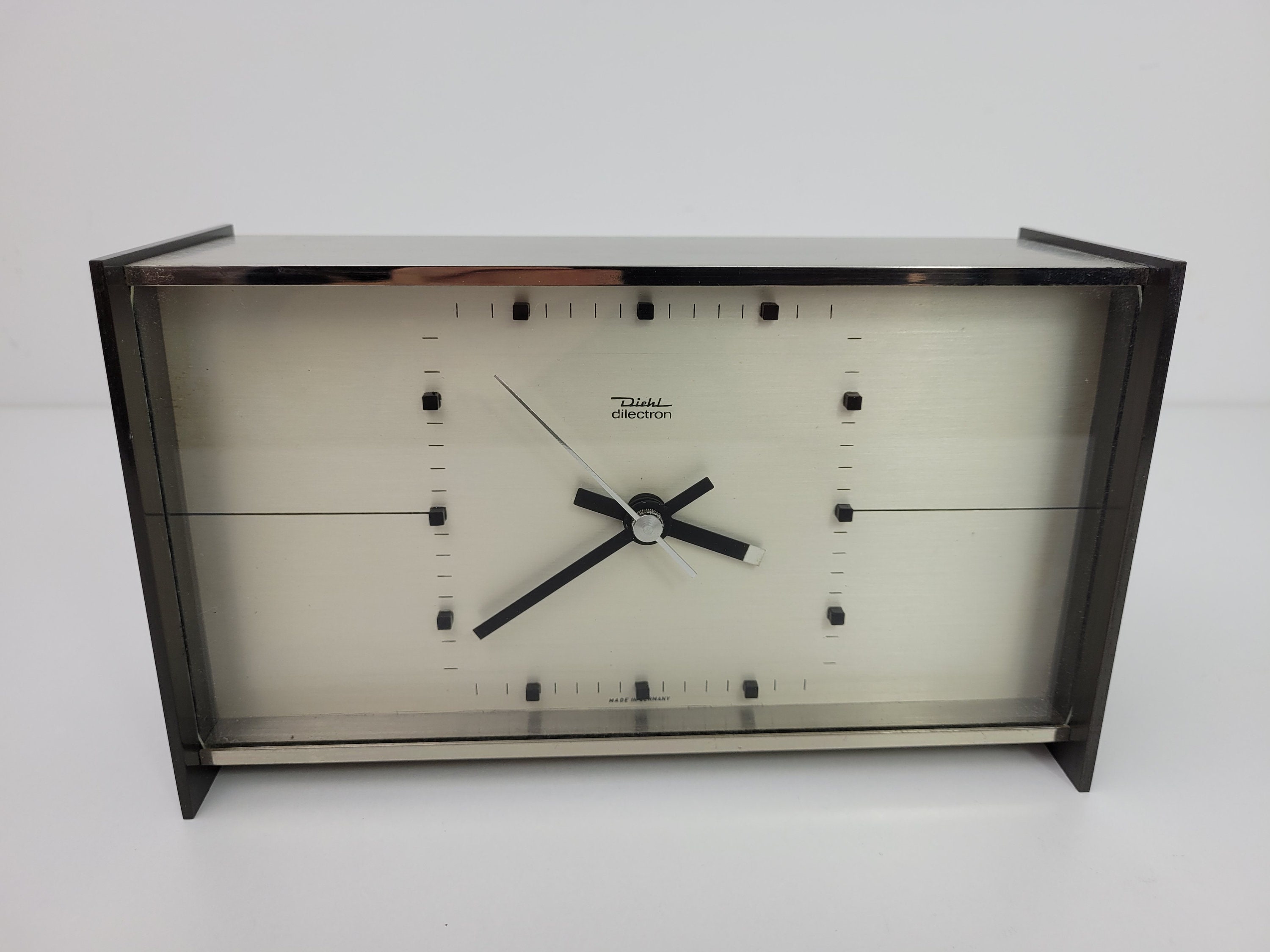 Original 1960s Table Clock From Diehl Dilectron Germany, Diehl ...