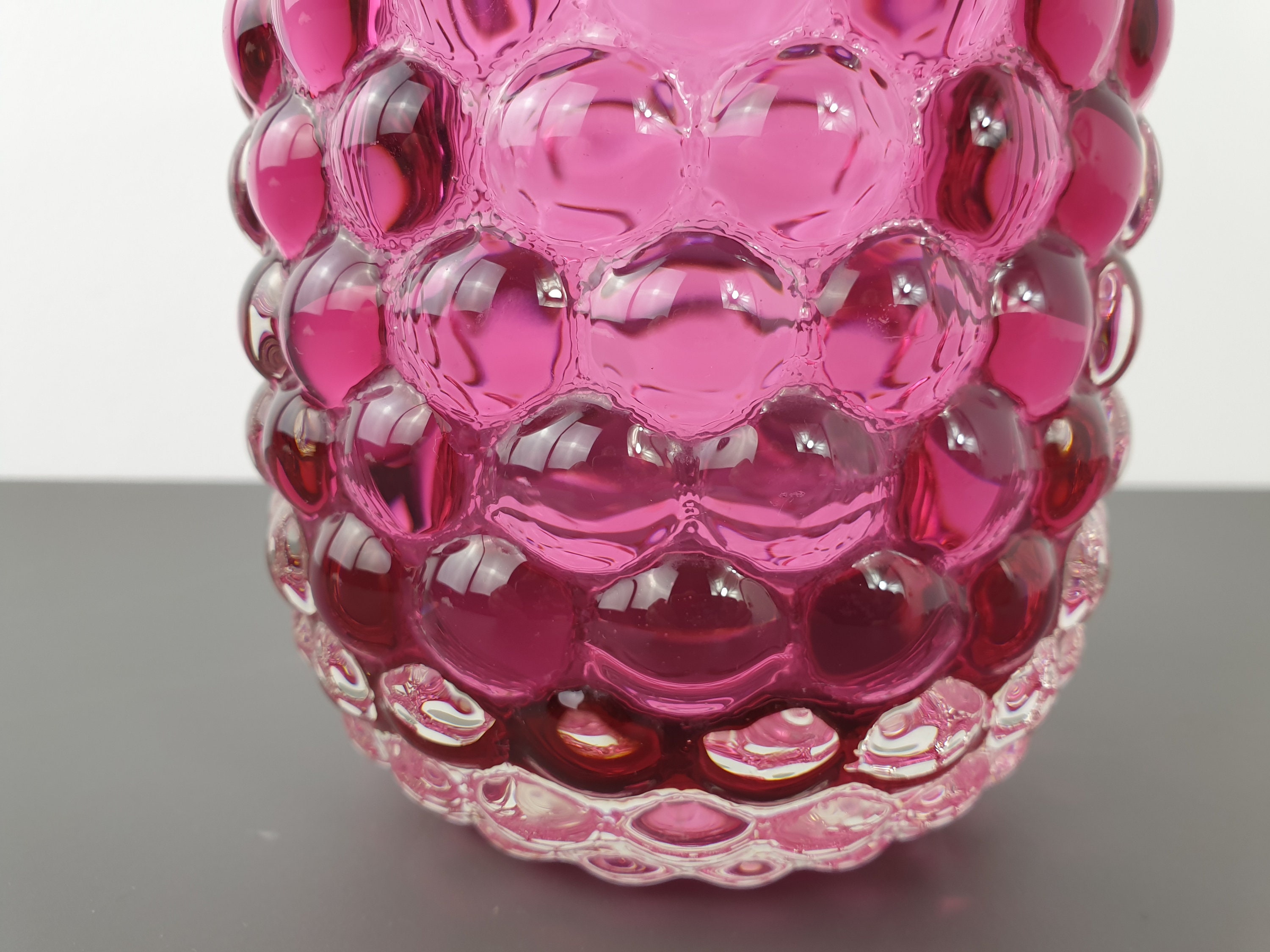 Lenti Burl Glass Vase, Barovier & Toso, Murano Glass Vase, 50s, Lenti ...