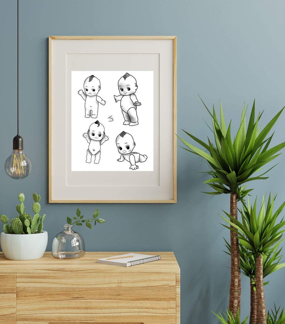 Kewpie Baby Original Art - Kewpie Doll Art, Digital Original Art ...