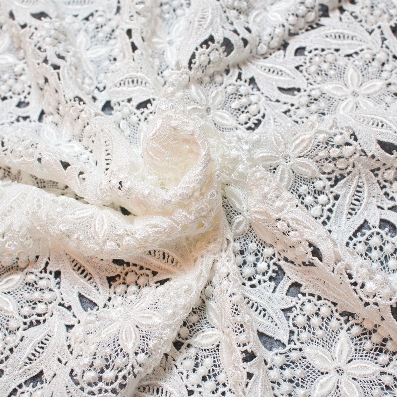 Silk Lace Fabric - Etsy