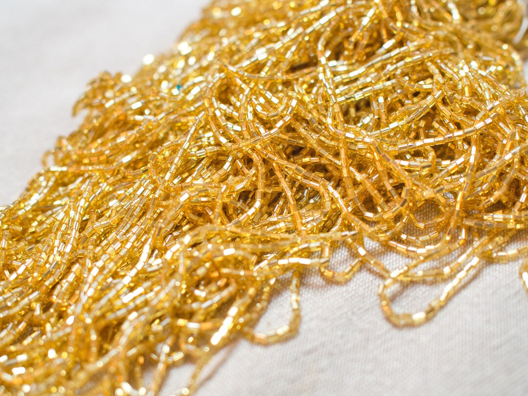6 Ounces of Vintage Gold Bugle Beads 3/16 Long - Etsy