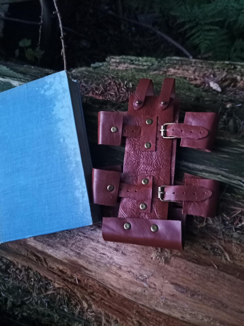 Medieval Style Leather Larp Book/ Sketch Book/ Journal/ Notepad Belt ...