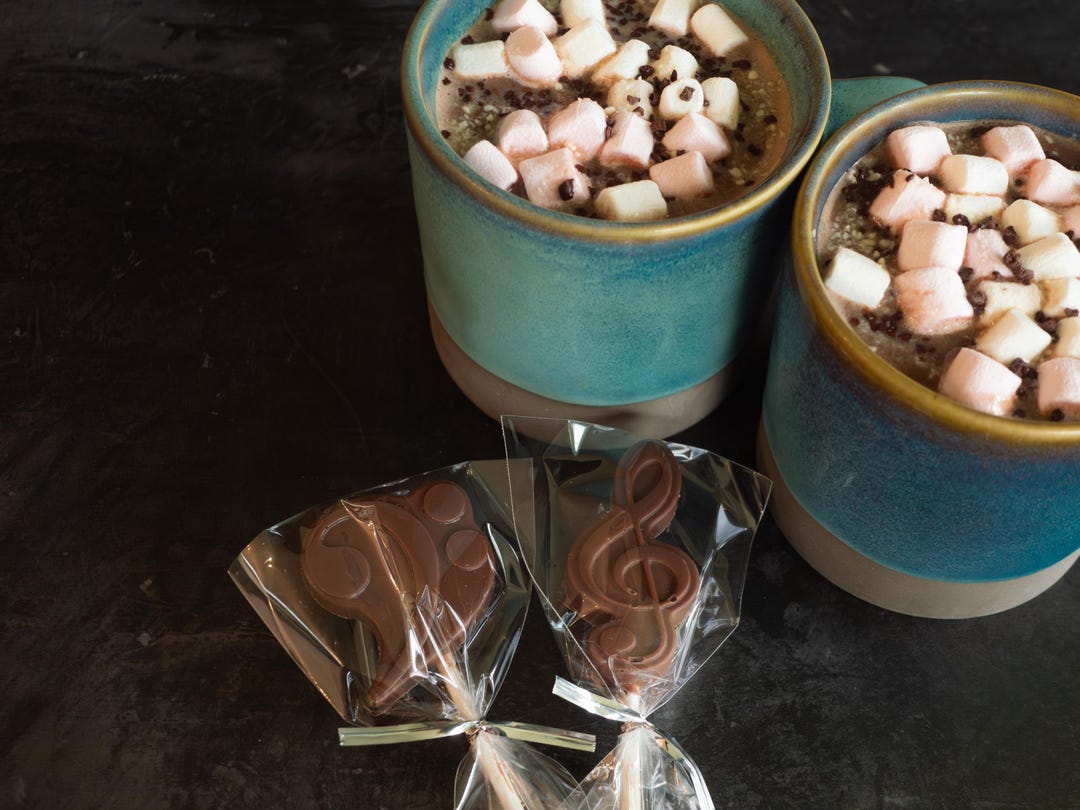 Luxurious Belgian Hot Chocolate Gift Box - Musical/ Treble Clef/ Quaver ...