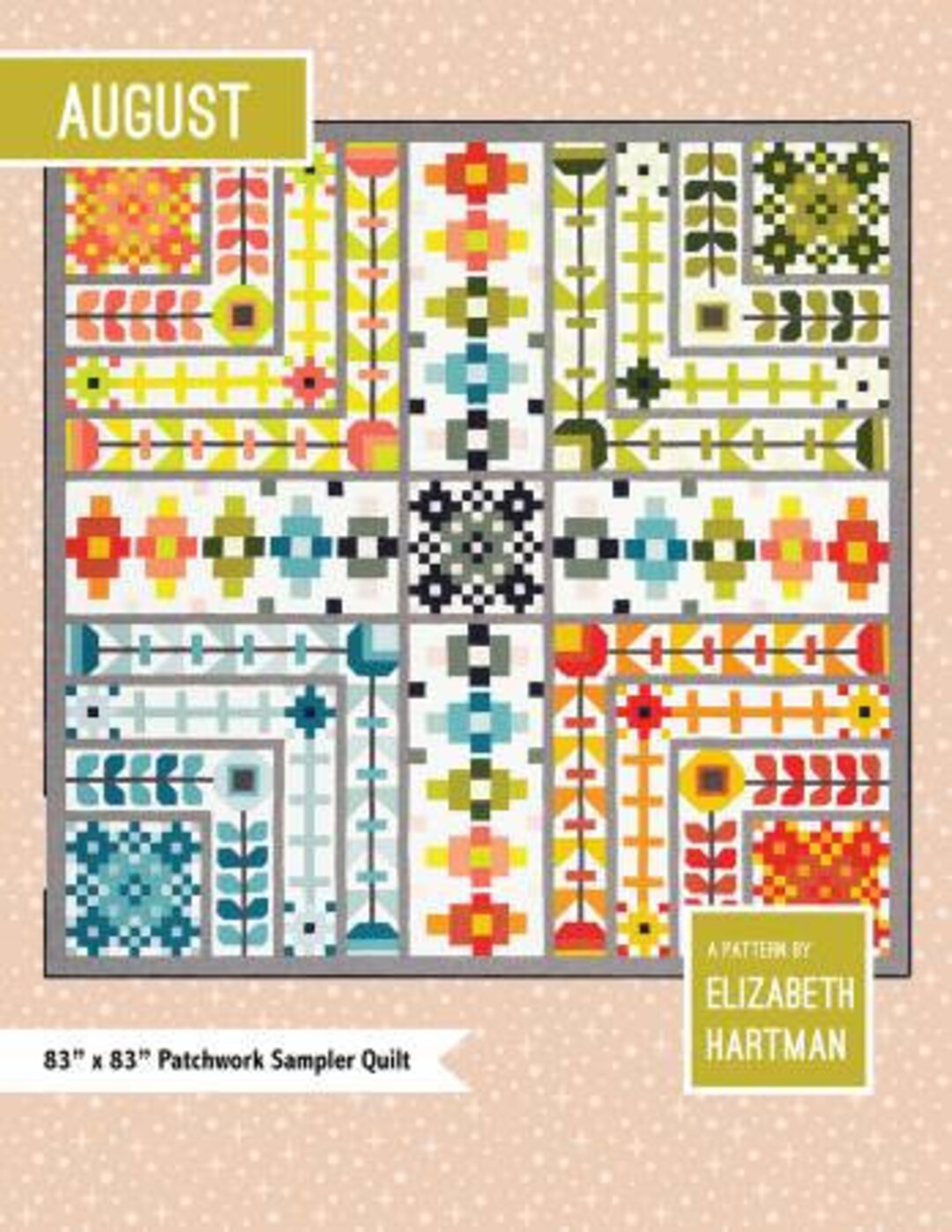 August Quilt Pattern Elizabeth Hartman Paper Pattern - Etsy
