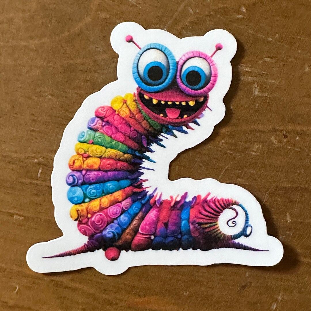 Inchworm Vinyl Die Cut Sticker Perfect for Water Bottles and Laptops - Etsy