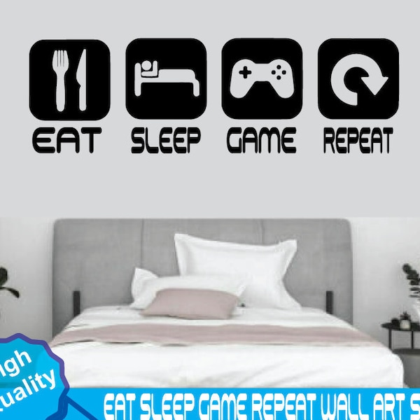 Eat Sleep Game Decal - Etsy