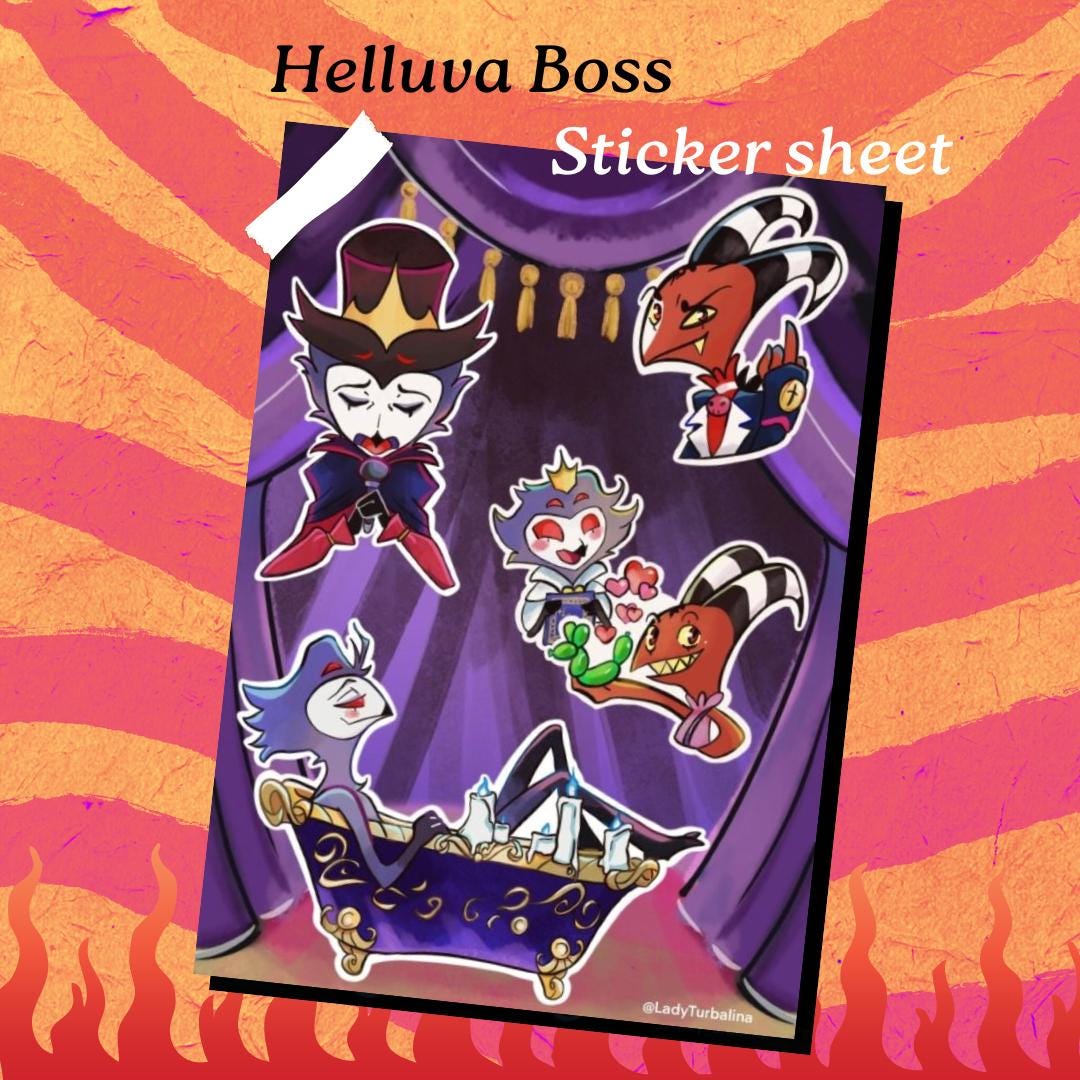 Sticker Sheet HELLUVA BOSS - Etsy