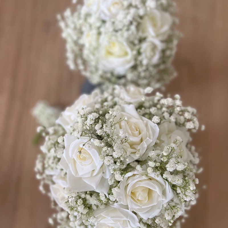 Brautstrauß hortensie rosen weiß - Etsy.de