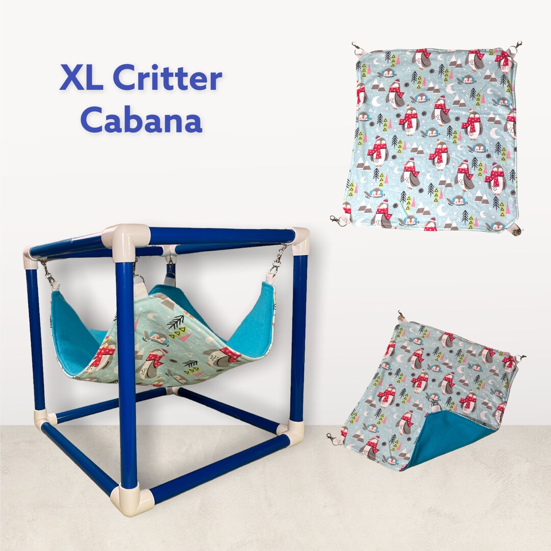 XL 14 Penguins Critter Cabana for Ferrets, Guinea Pigs, Hedgehogs, Rats ...