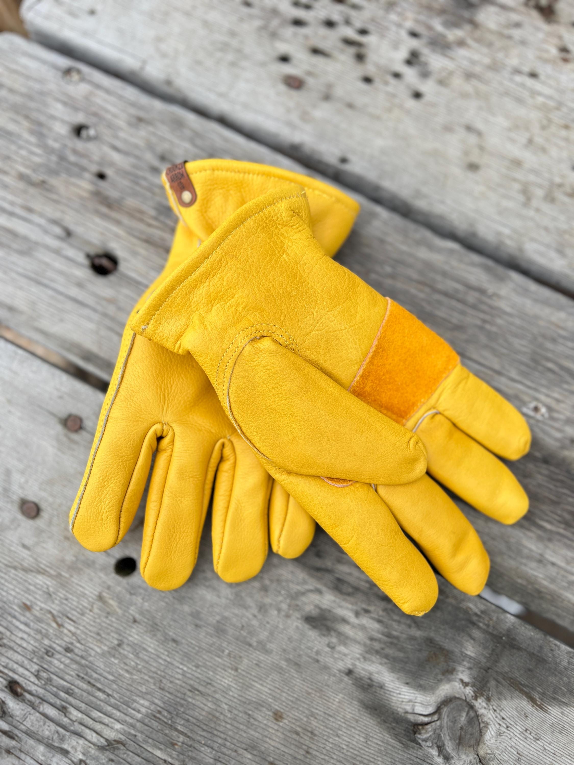 Insulated Cowhide Leather Gloves, Cold Weather Gloves, Winter, Work ...