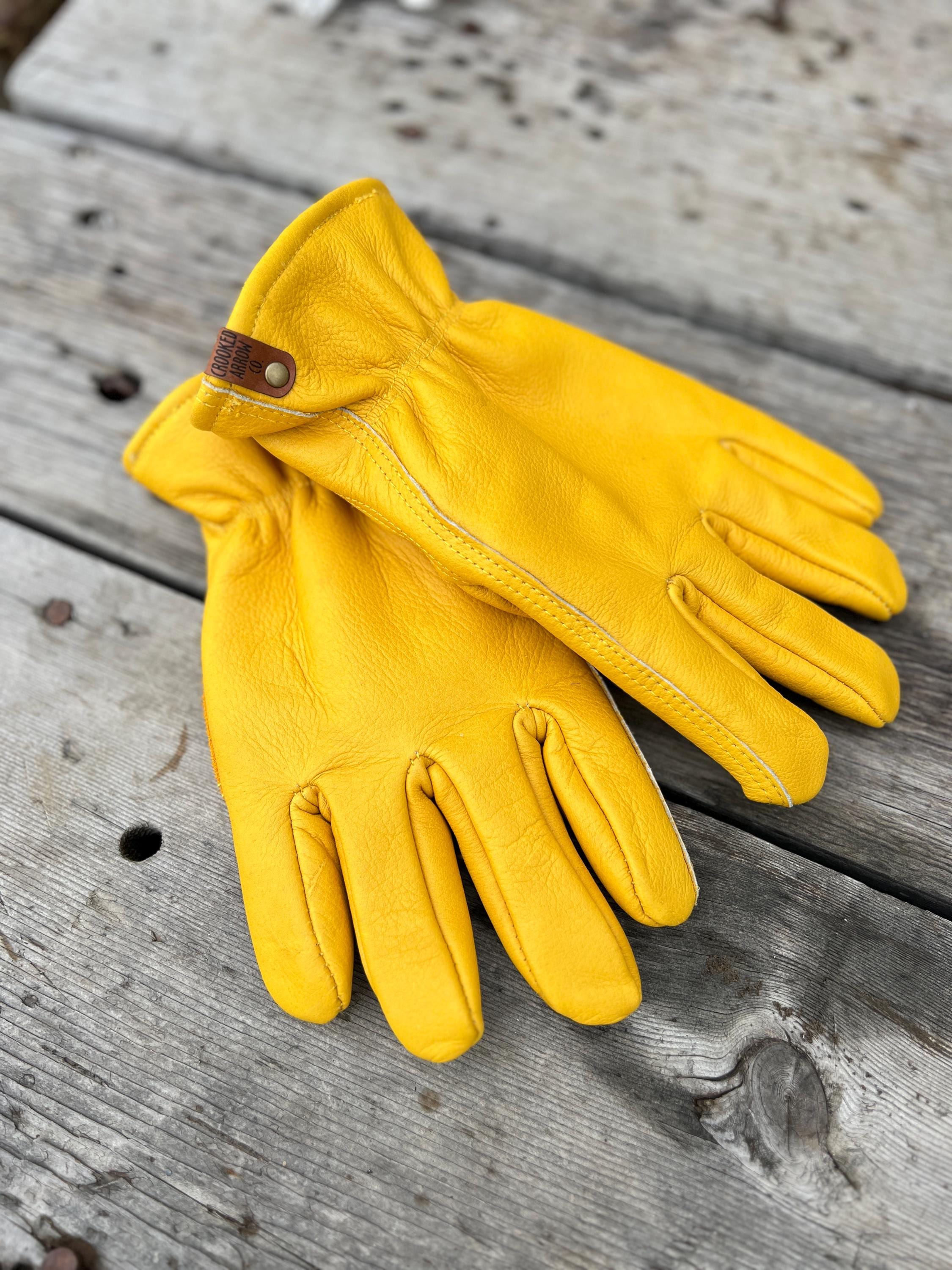 Insulated Cowhide Leather Gloves, Cold Weather Gloves, Winter, Work ...