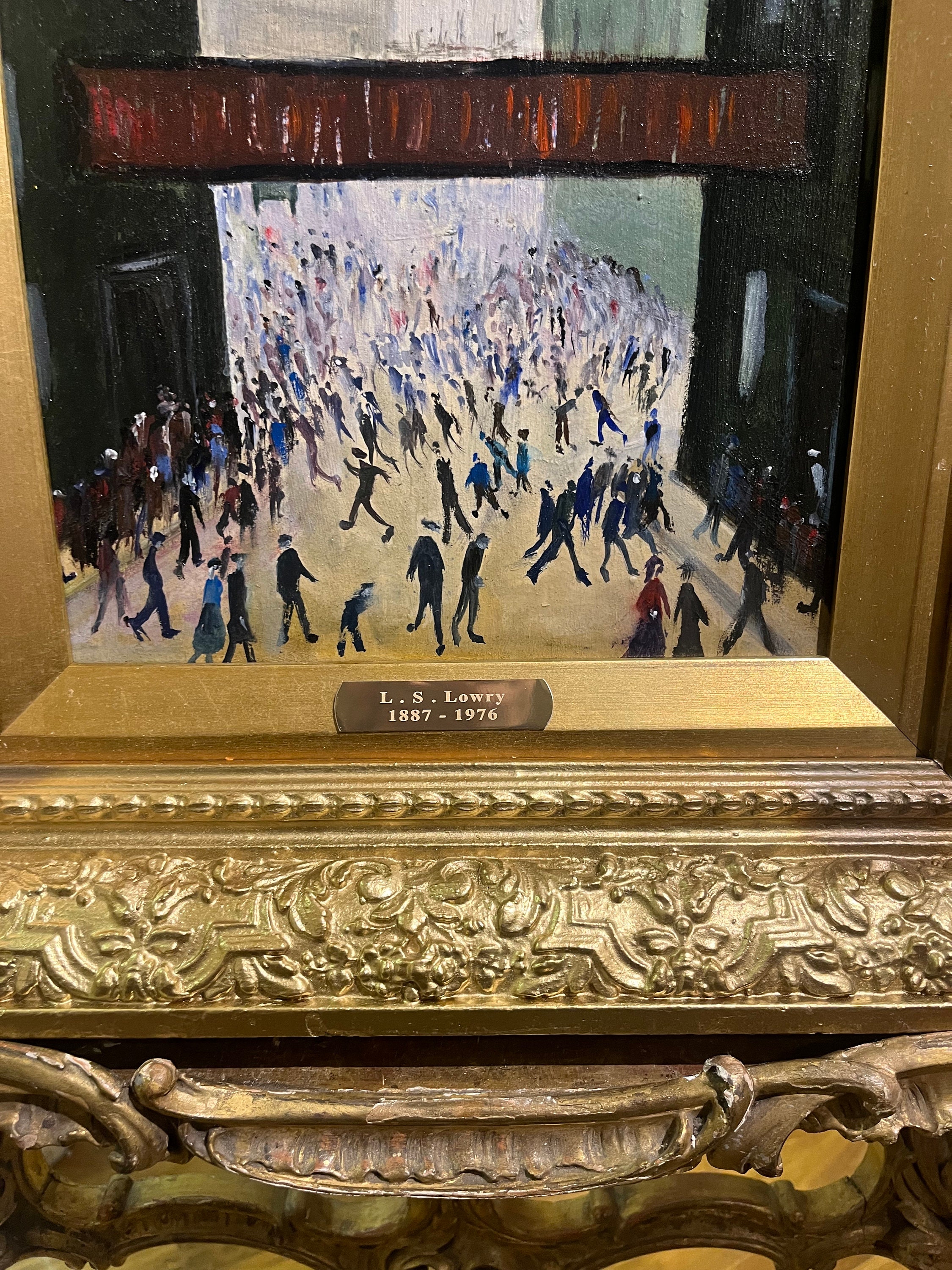 Old Master Signed L S Lowry the Steps Oil Painting 20th CENTURY in a ...