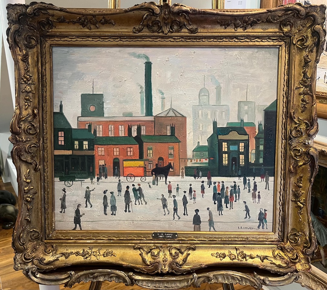 OLD MASTER Style Signed L S Lowry " the Orange House " Oil Painting ...