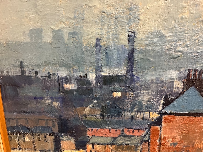 OLD MASTER Signed L S Lowry Factory Life Oil Painting 20th Century ...