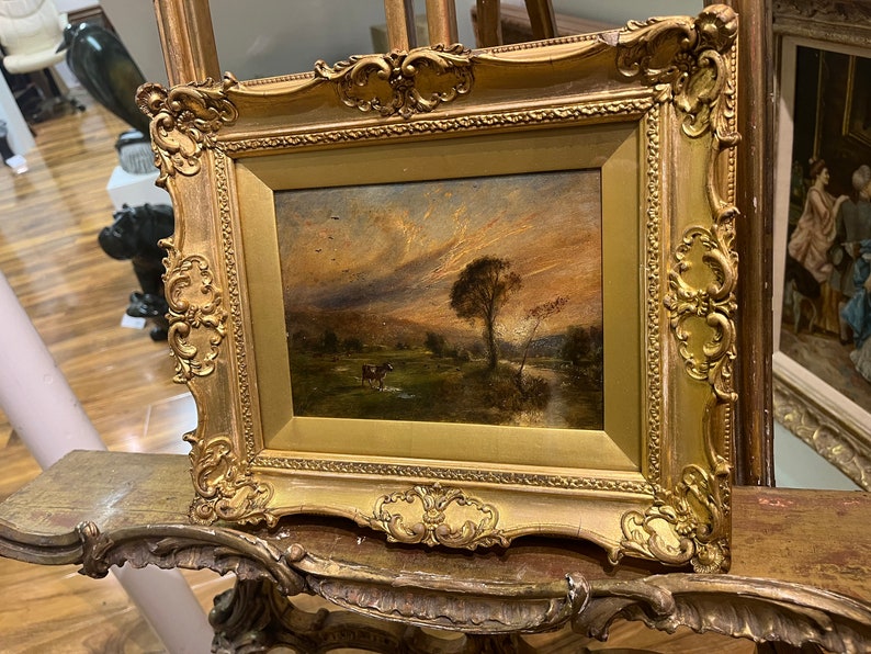 JOHN HENRY DELL Fine Stunning Old Oil Painting by John Henry Dell ...