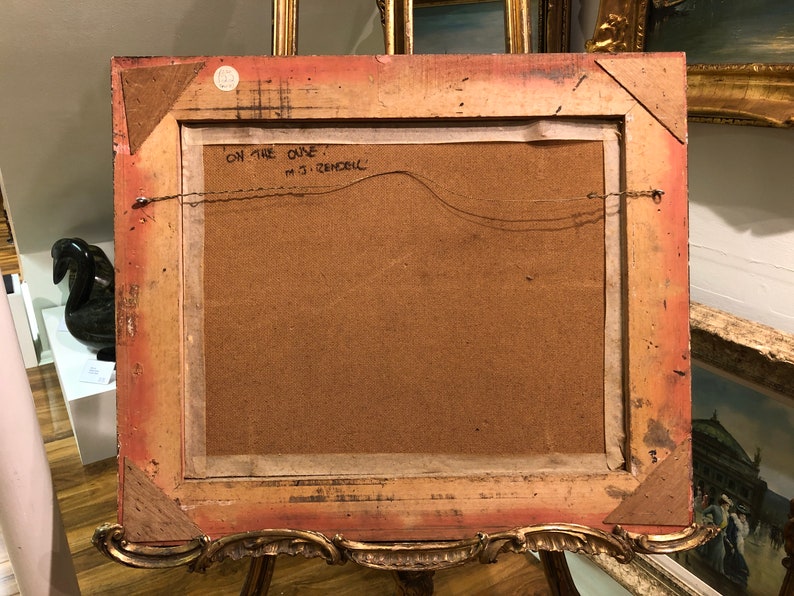 OIL PAINTING LARGE Listed Artist M J Rendell Circa Mid 20TH Century ...